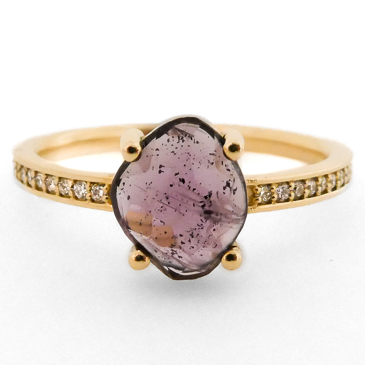 14 Karat Yellow gold Purple Spinel "Rock Candy" Ring – New Gild Jewelers